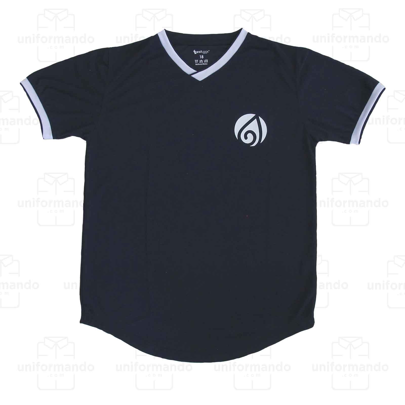 Playera Cuello V Sec Prepa Came Best Look Uniformes